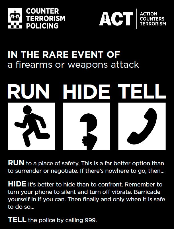 Run Hide Tell | RDHS Limited - Health and Safety, Event Safety